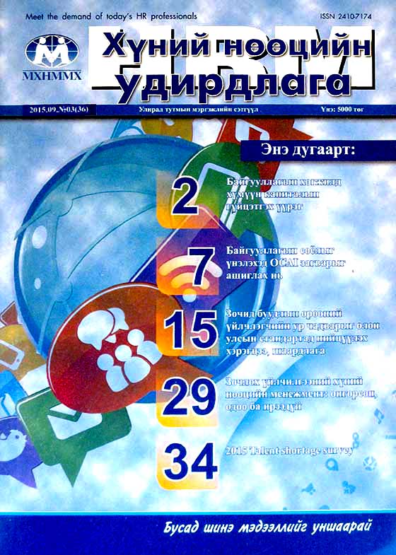 Esan Хүний нөөцийн удирдлага сэтгүүл 2015 036